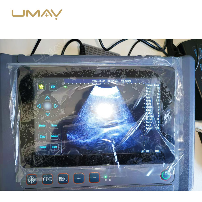 Portable Full Digital Veterinary Ultrasound Scanner with 8-Inch LCD for ...